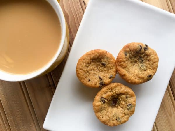Two Bite Chocolate Chip Cookie Muffins {THM-S, Low Carb, Sugar ﻿Free ...