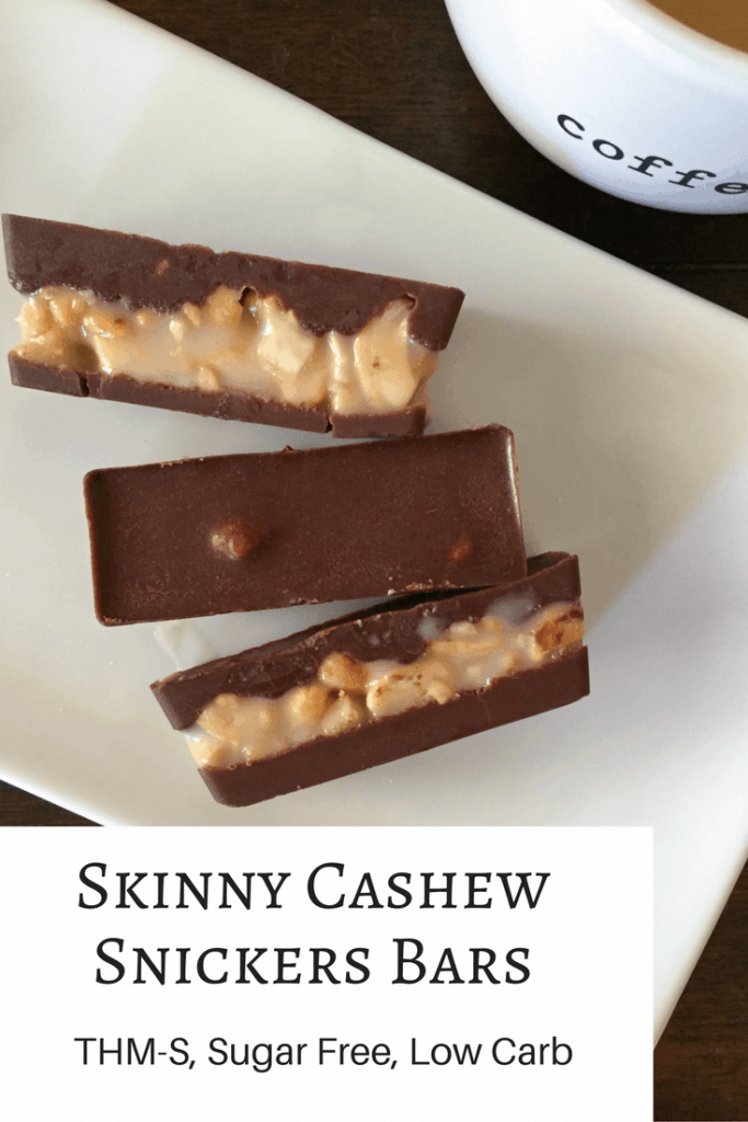 Skinny Cashew Snickers Bars {THM-S, Sugar Free, Low Carb} | My Montana ...