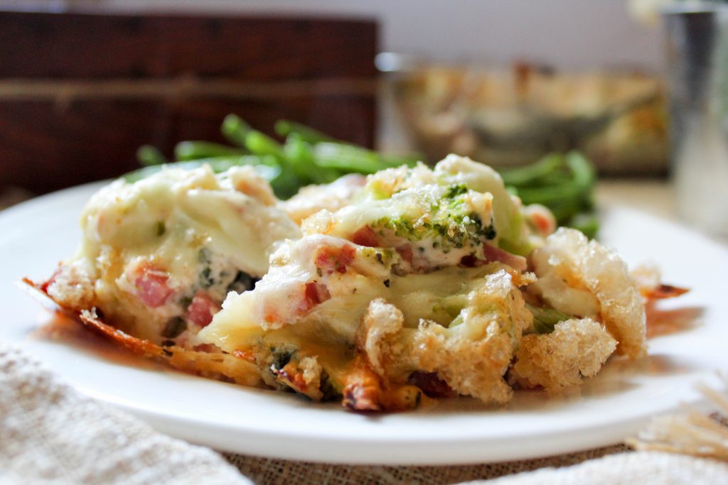 Creamy Ham and Broccoli Casserole {THM-S, Low Carb} | My Montana Kitchen