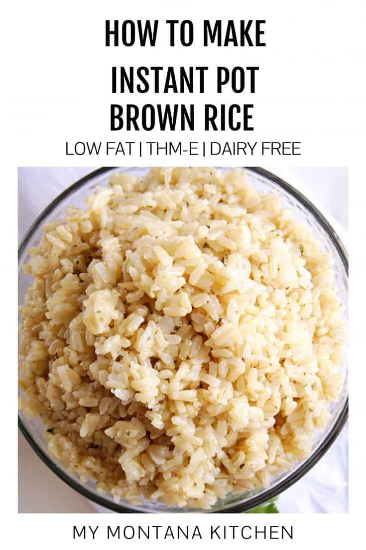 How to Make Instant Pot Brown Rice (Dairy Free, Easy, Trim Healthy Mama)