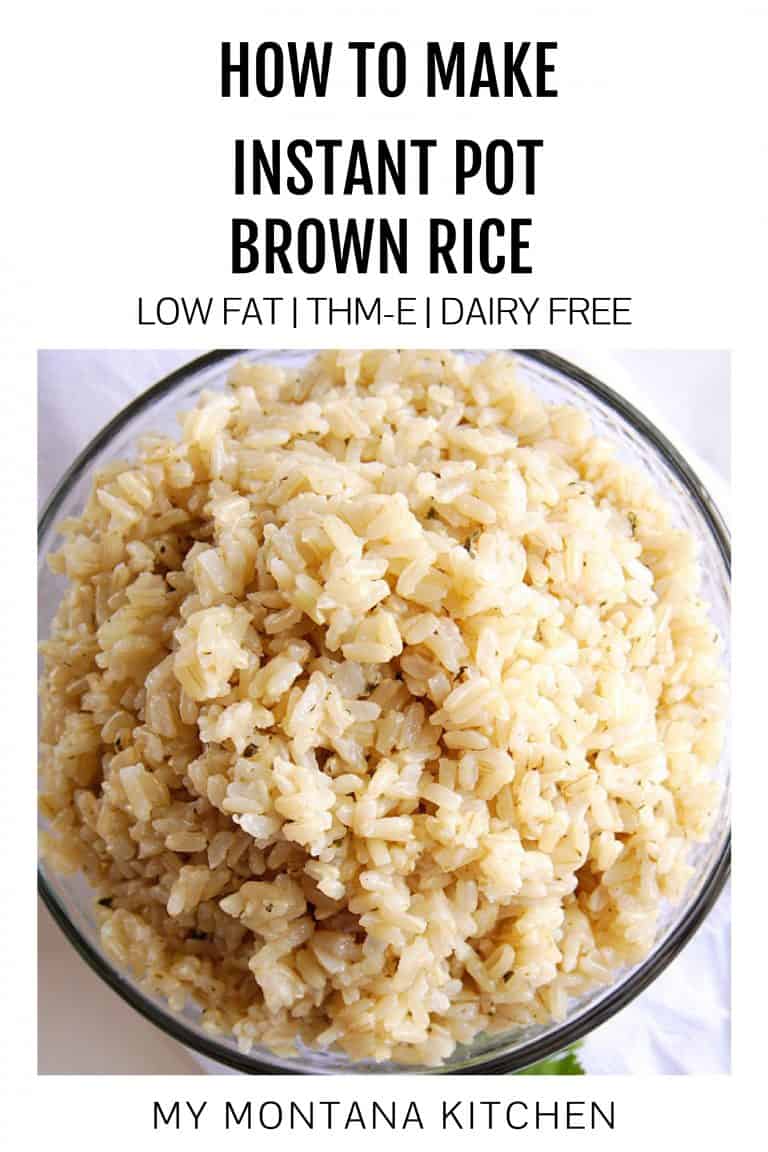 How to Make Instant Pot Brown Rice (Dairy Free, Easy, Trim Healthy Mama)