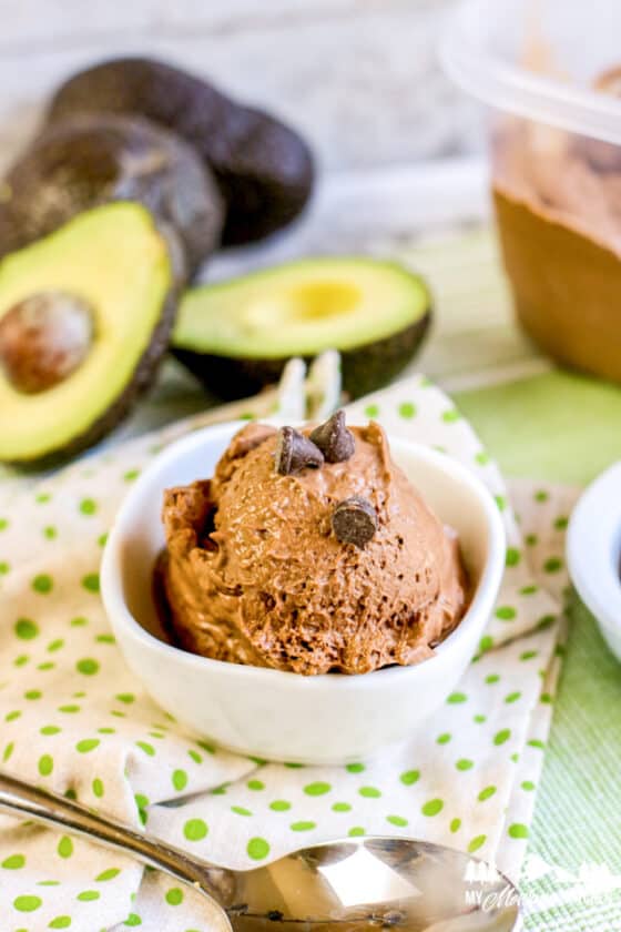 Chocolate Avocado Ice Cream Recipe | No-Churn, Sugar-Free, Keto, THM-S
