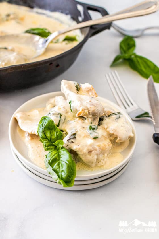 Creamy Basil Chicken Recipe with Basil Cream