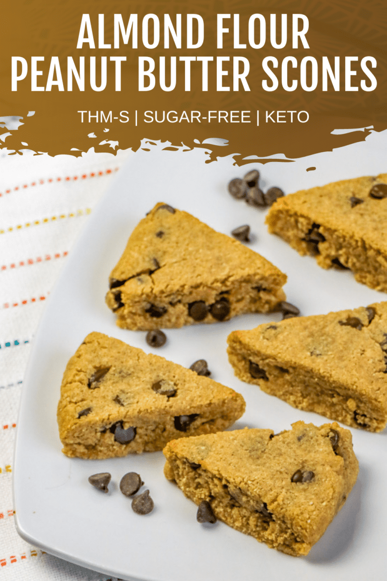 Irresistible Almond Flour Scones with Peanut Butter & Chocolate Chips