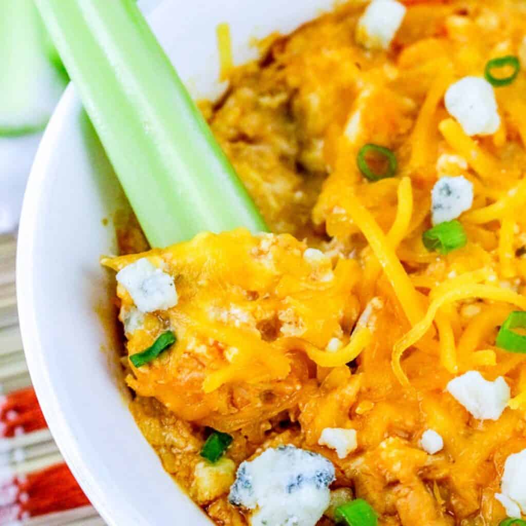 Healthy Cottage Cheese Buffalo Chicken Dip | My Montana Kitchen